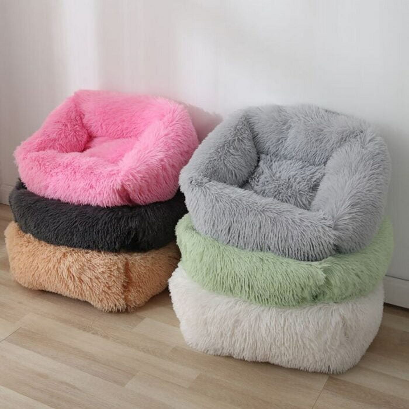 Super Soft High Elastic Cotton Square Dog Bed - Walmart.com