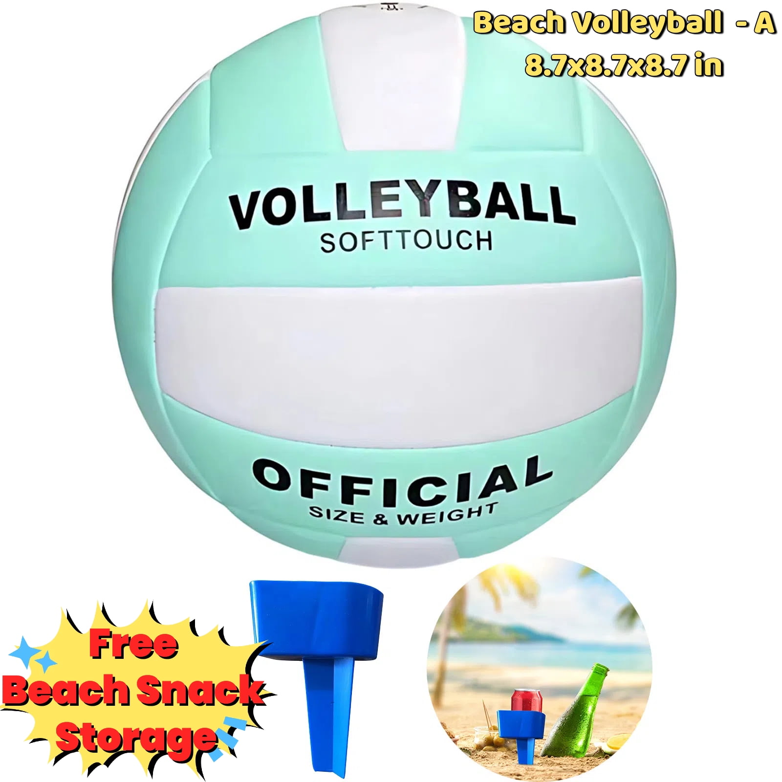 Super Soft Light Volleyball - PU Volleyball Designed for Children Youth ...