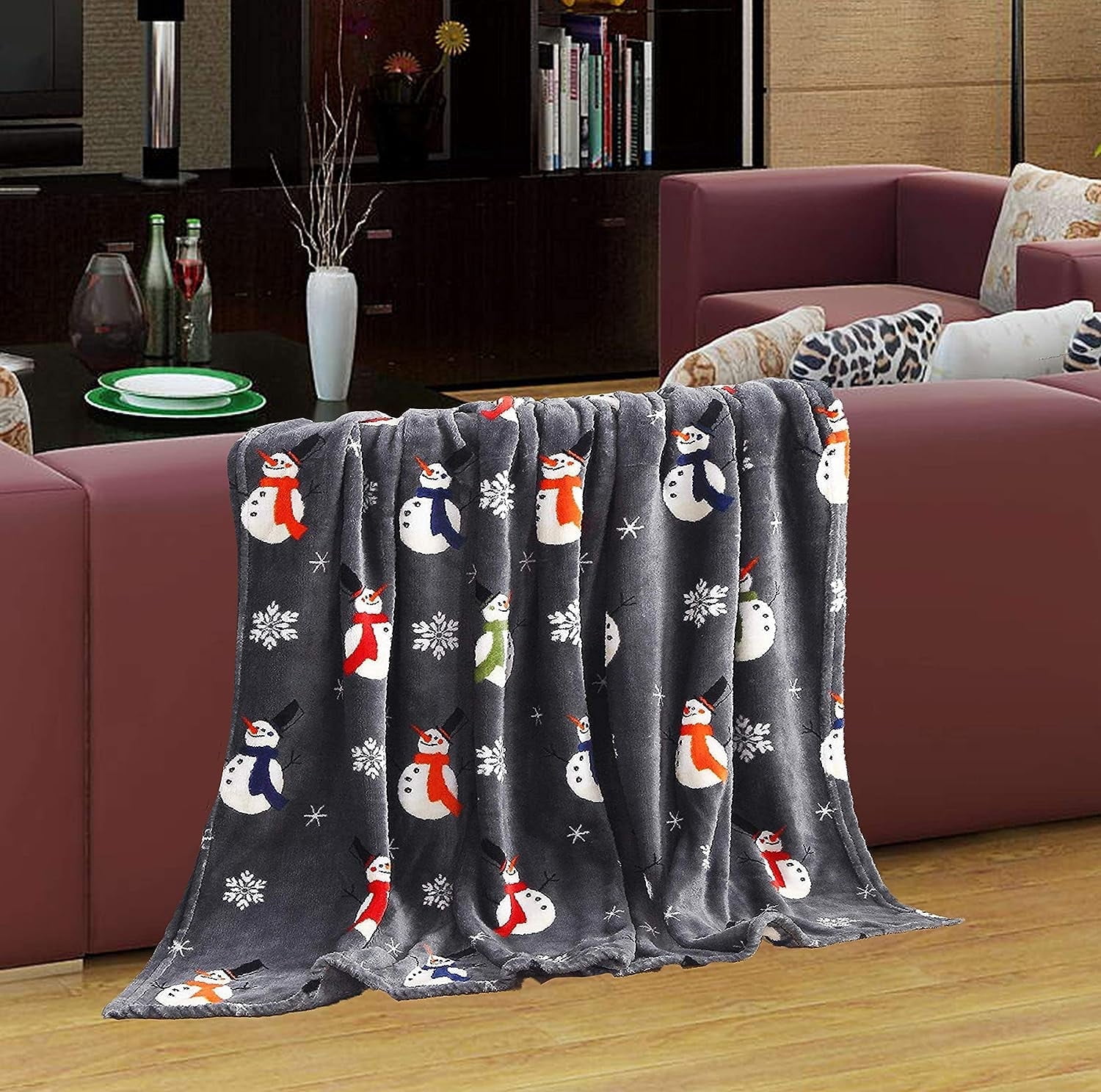Super Soft Light Weight Blanket Prints Fleece Throw - All Year Round ...