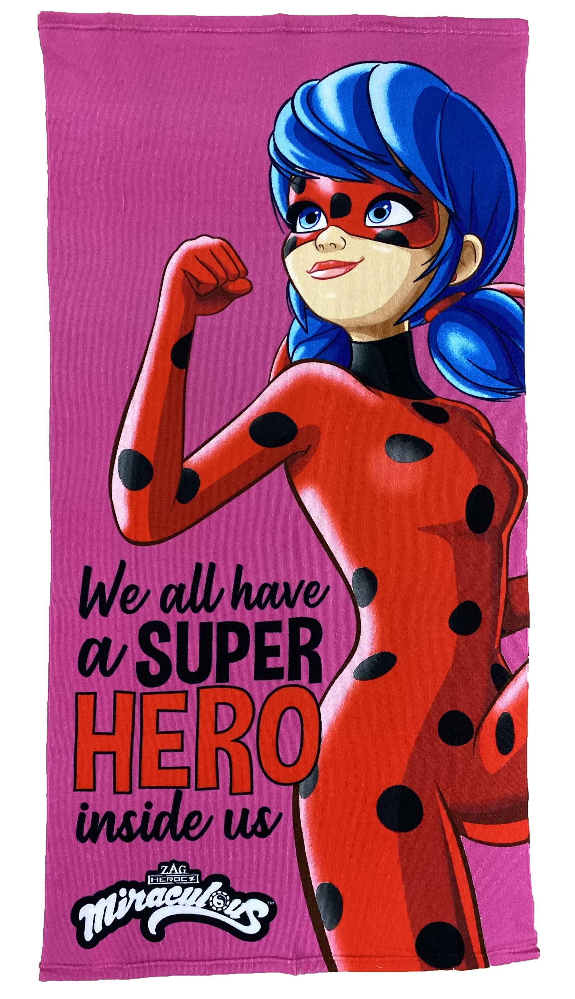 Miraculous Ladybug Microfiber Beach Towel 27x54" O - Walmart.com