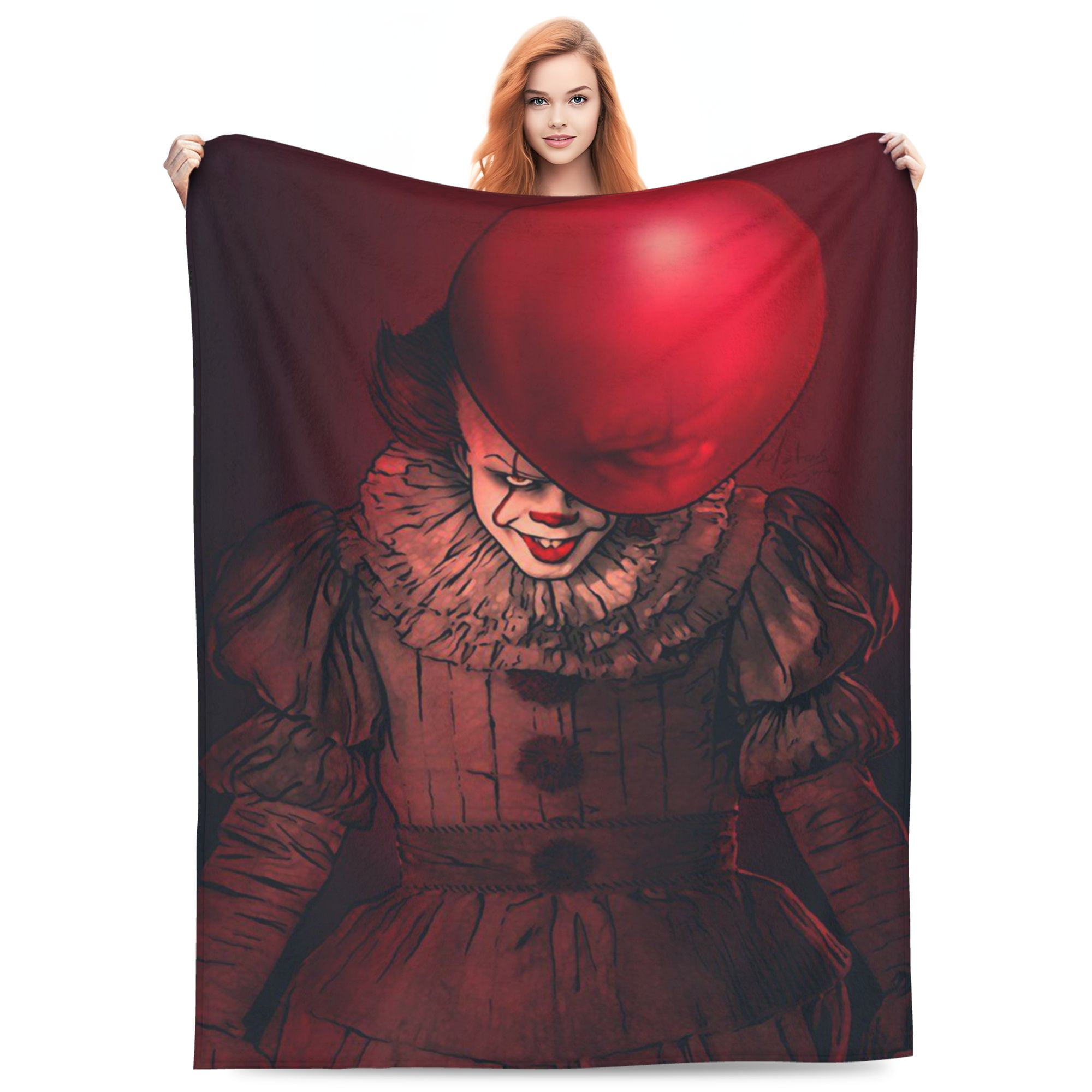 Super Soft Pennywise Bed Blankets Lightweight Flannel Throws Blankets ...