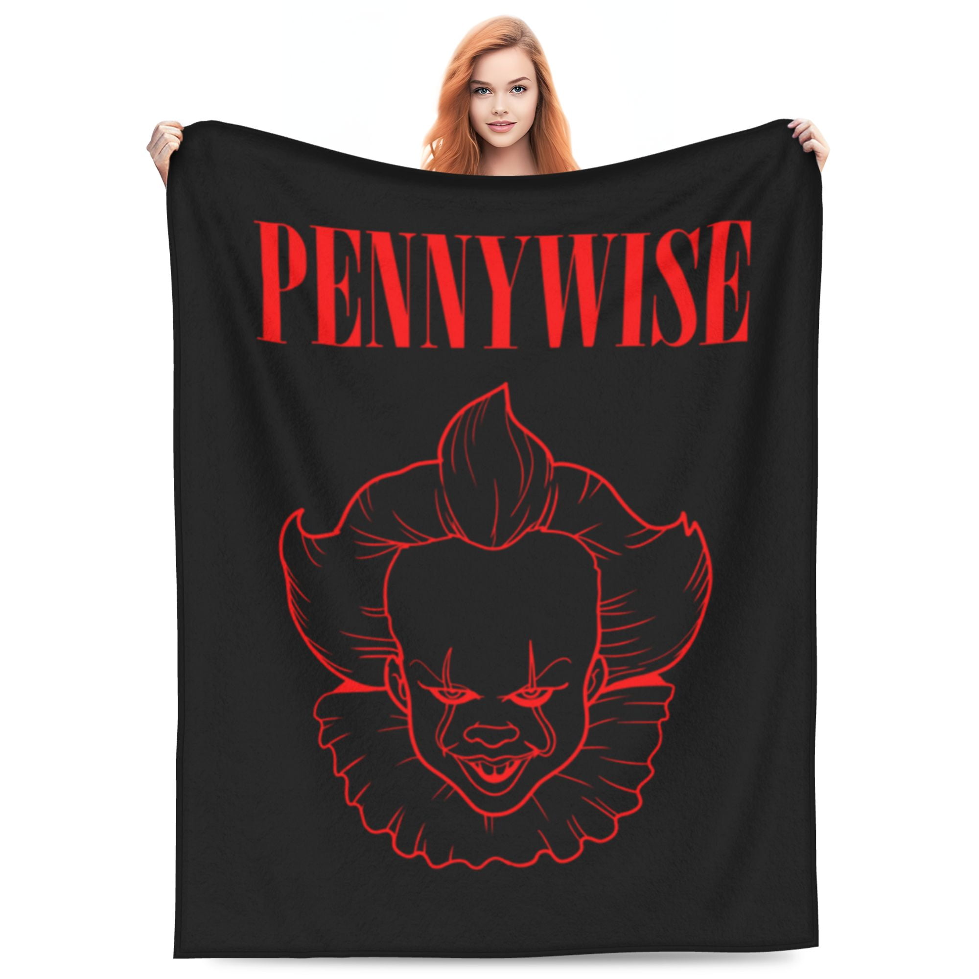 Super Soft Pennywise Bed Blankets Lightweight Flannel Throws Blankets ...