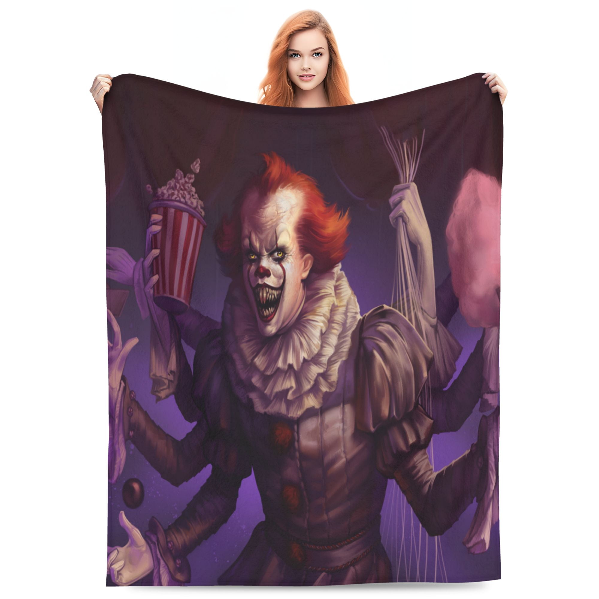 Super Soft Pennywise Bed Blankets Lightweight Flannel Throws Blankets ...