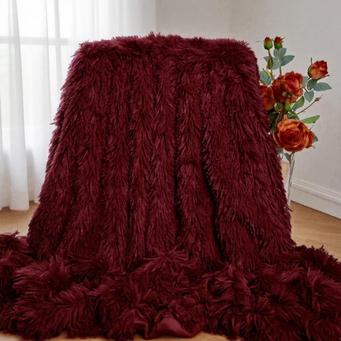 Super Soft Plush Cozy Throw Blanket Fuzzy Warm Sofa Bedding Cover ...