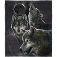 Super Soft Plush Fleece Throw Blanket (Eclipse Wolves - Walmart.com