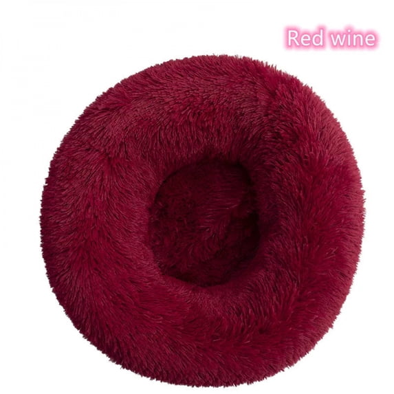 Super Soft Plush Pet Cat Bed - Full Size, Washable Donut Design ...