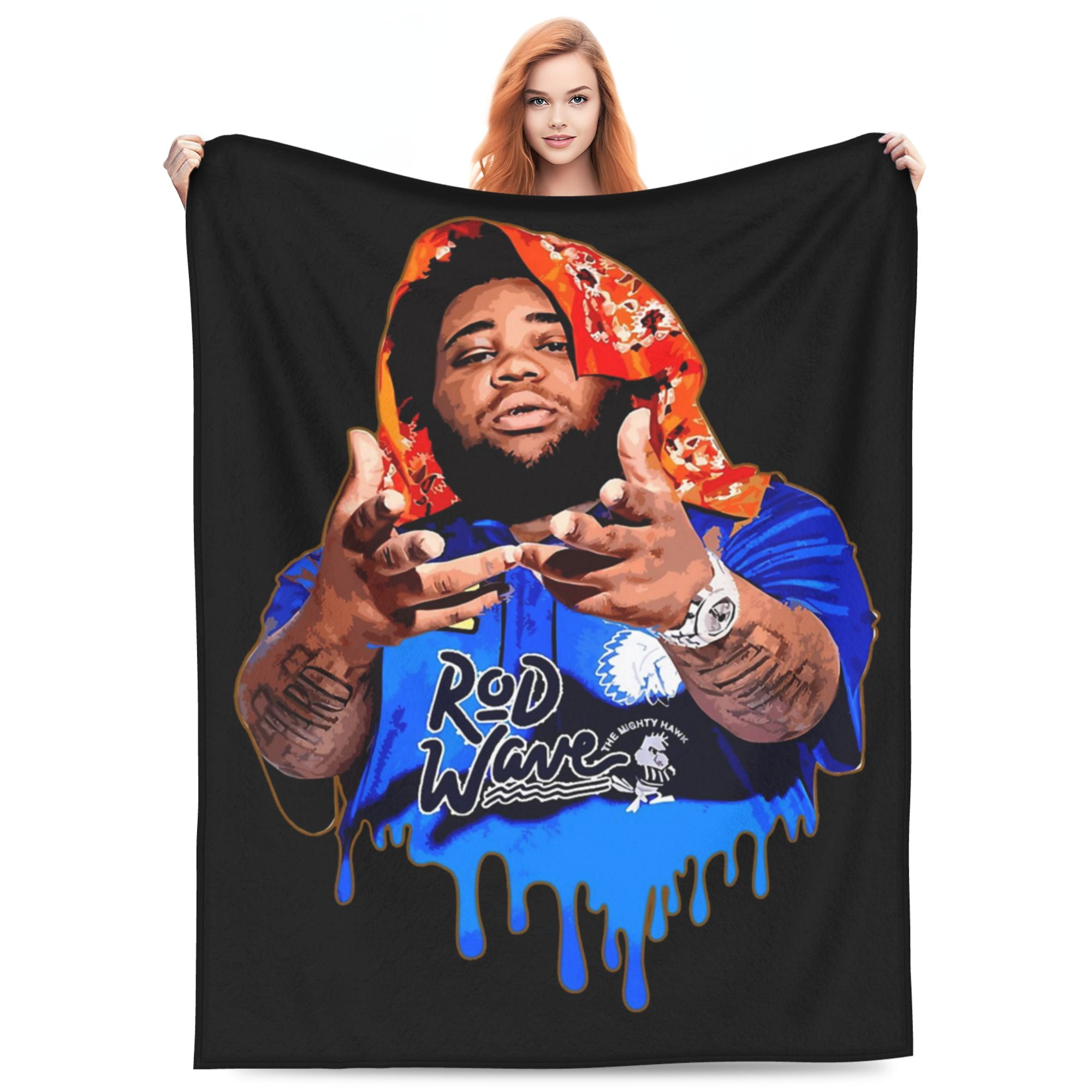 Super Soft Rod Wave Bed Blankets Lightweight Flannel Throws Blankets ...