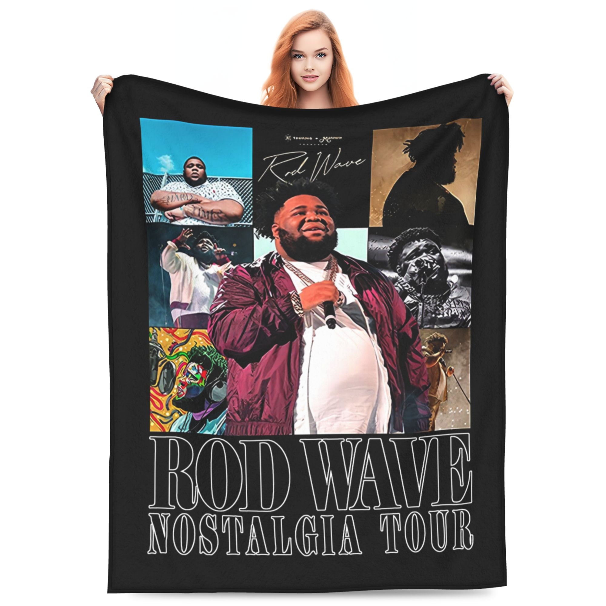 Super Soft Rod Wave Bed Blankets Lightweight Flannel Throws Blankets ...