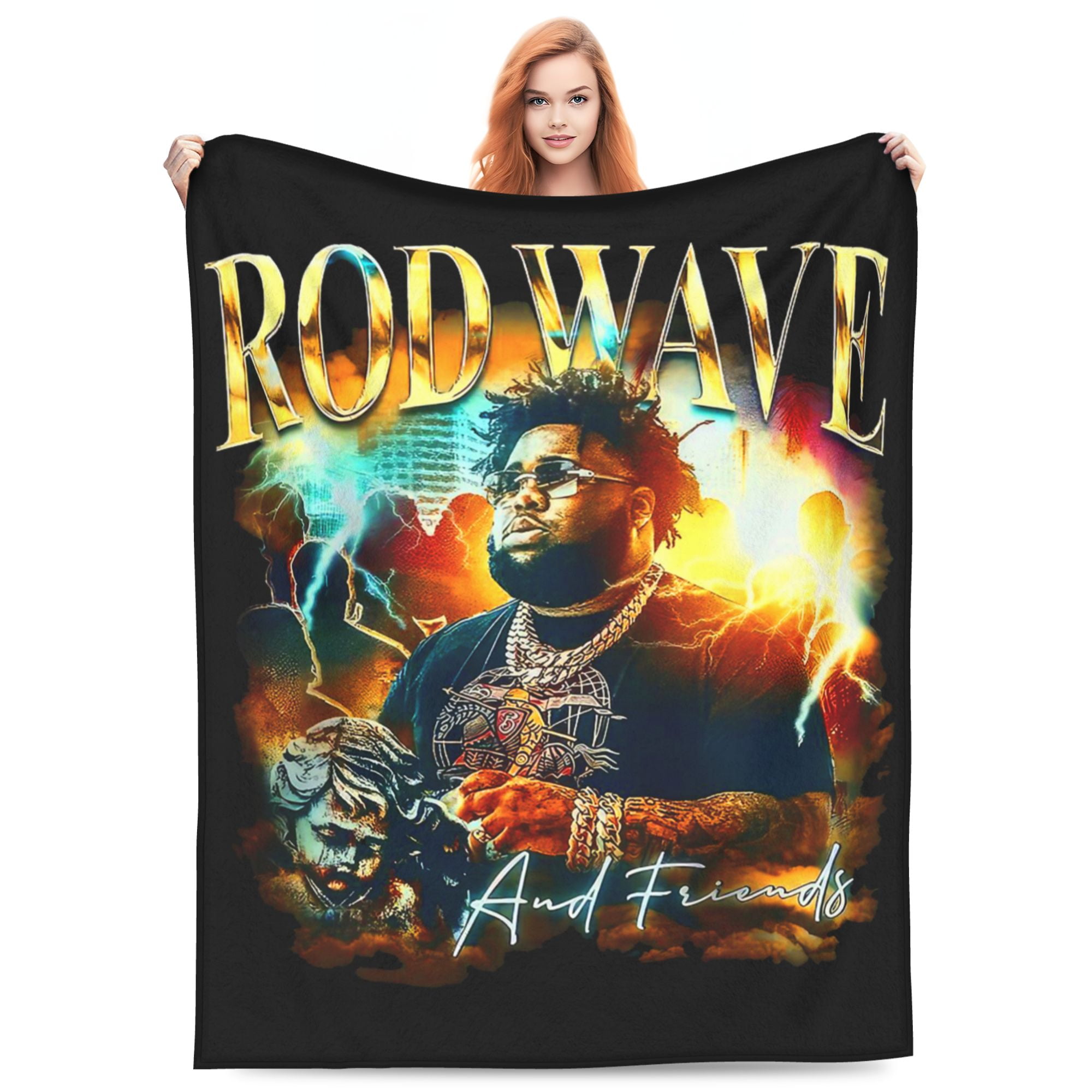 Super Soft Rod Wave Bed Blankets Lightweight Flannel Throws Blankets ...