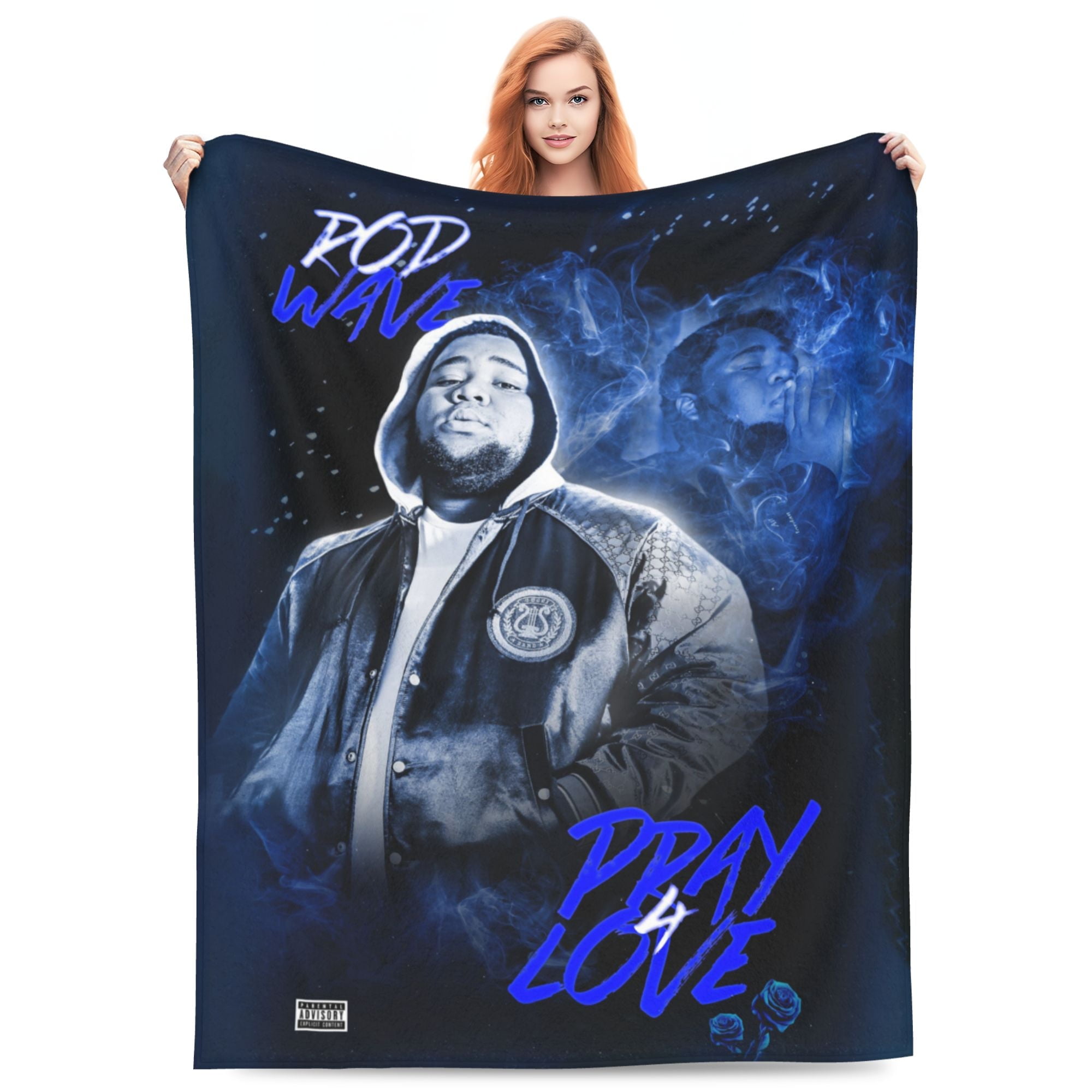 Super Soft Rod Wave Bed Blankets Lightweight Flannel Throws Blankets ...