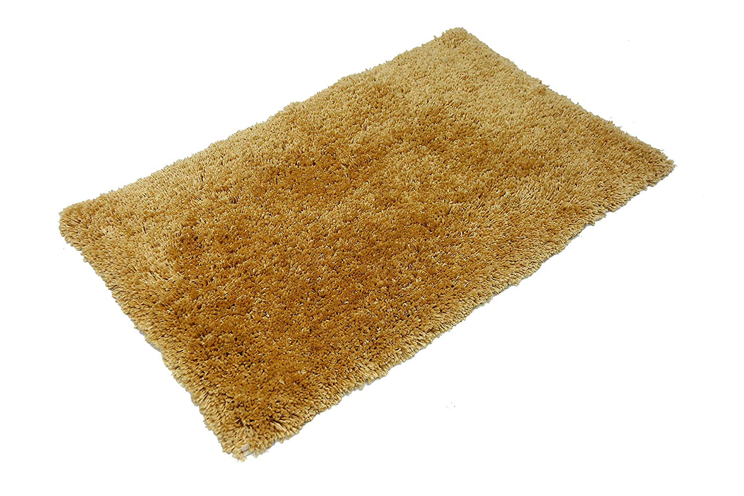 Super Soft Shag Rug Golden Beige Premium Microfiber Handmade Shaggy Rug ...