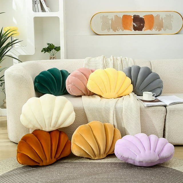 Super Soft Shell-Shaped Stuffed Pillow Cushion - Wear-Resistant ...