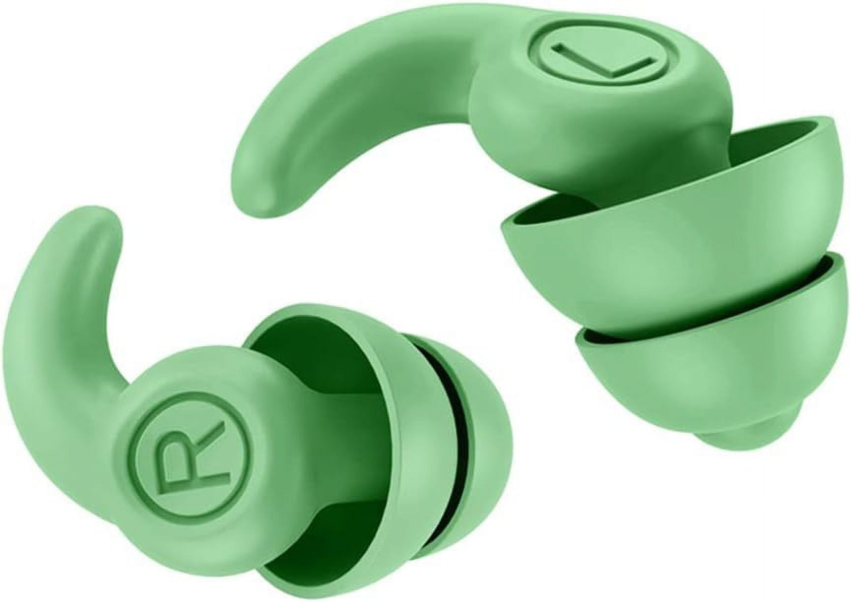 Super Soft Silicone Noise Reduction Earplugs Reusable Hearing Protection in Flexible Silicone ...