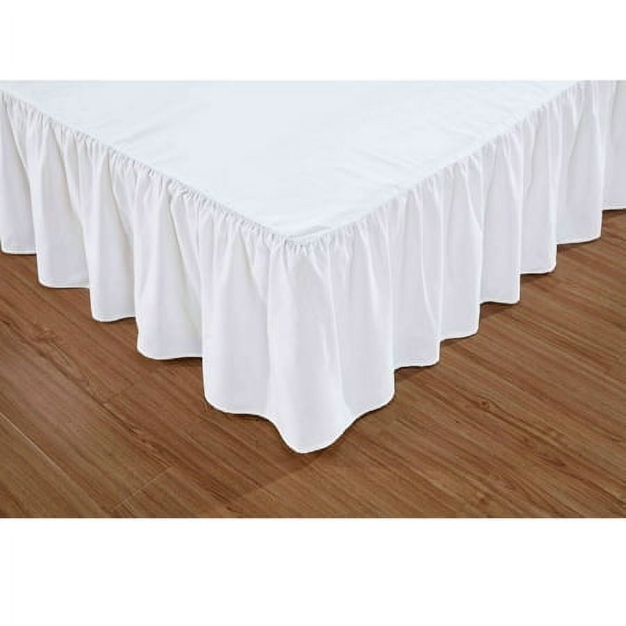 Super Soft Solid Bed Skirt King Size Luxury Brushed Microfiber 14 ...