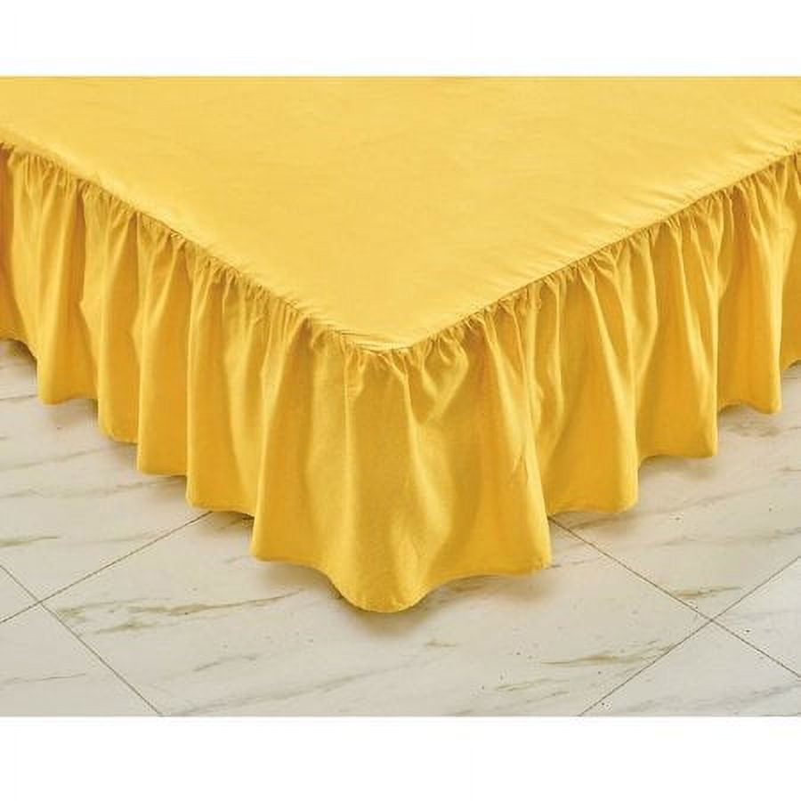 Super Soft Solid Bed Skirt King Size Luxury Brushed Microfiber 14 ...