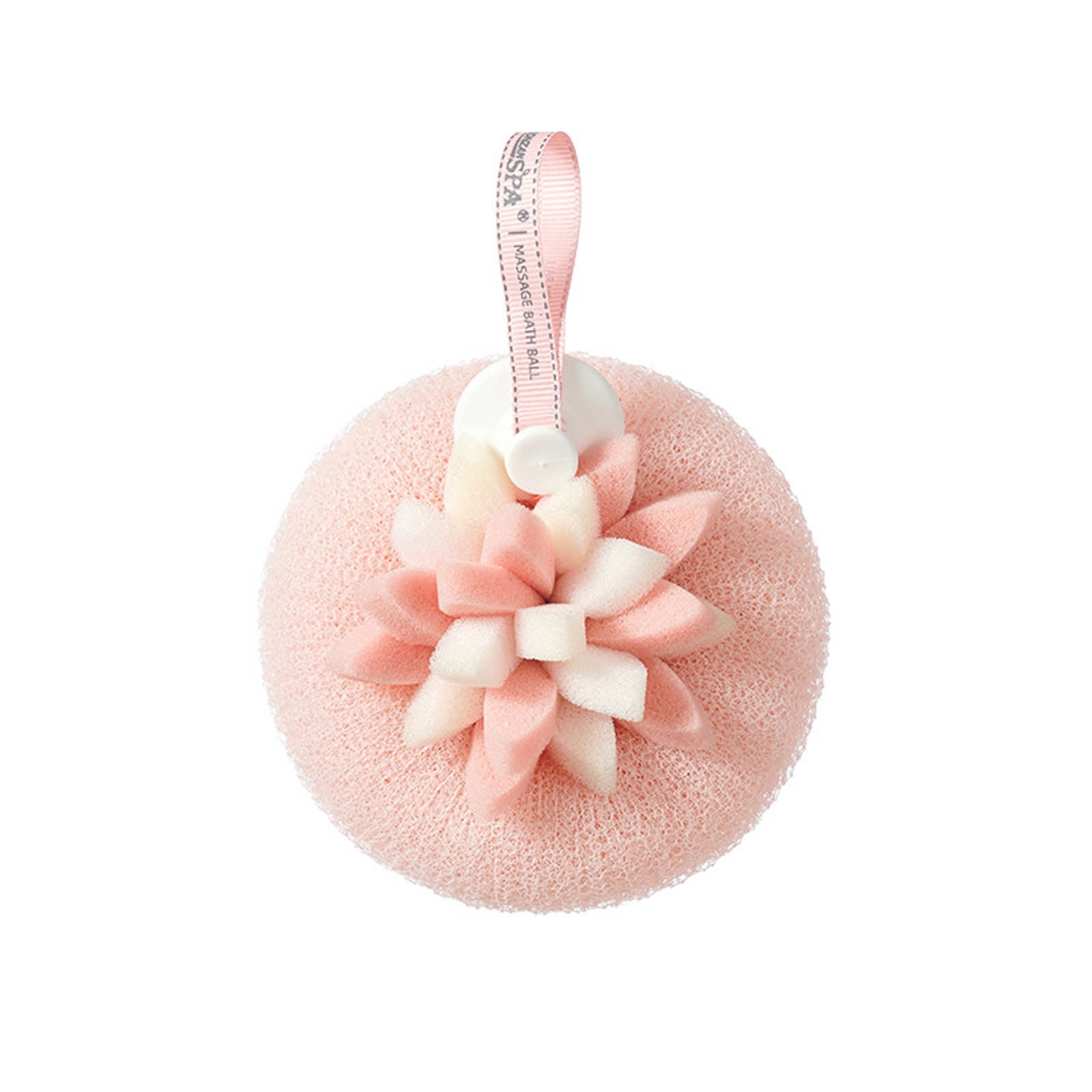 Super Soft Sunflower Bath Ball with Suction Cup, 2-in-1 Exfoliating ...