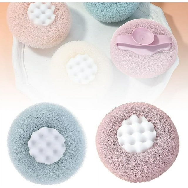 Super Soft Sunflower Suction Cup Bath Ball, 2025 New 2 in 1 Bath Shower ...