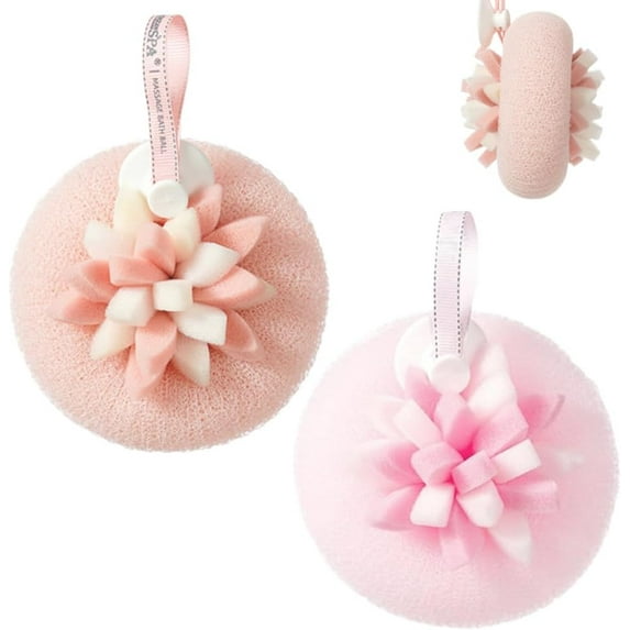 Super Soft Sunflower Suction Cup Bath Ball, 2026 New Bath Sponge ...