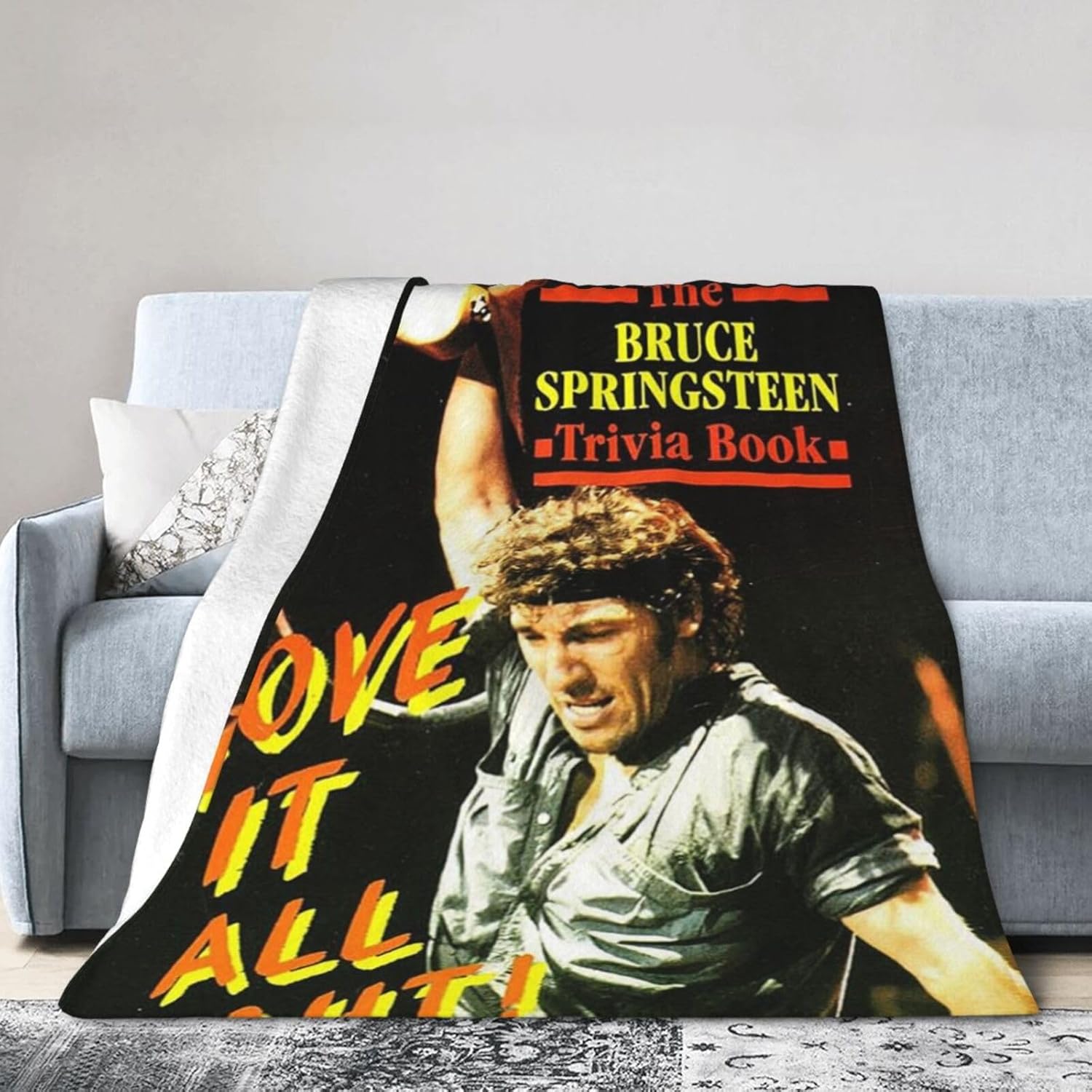 Super Soft Throw Blanket Bruce Music Springsteen Throw Blanket Fuzzy ...