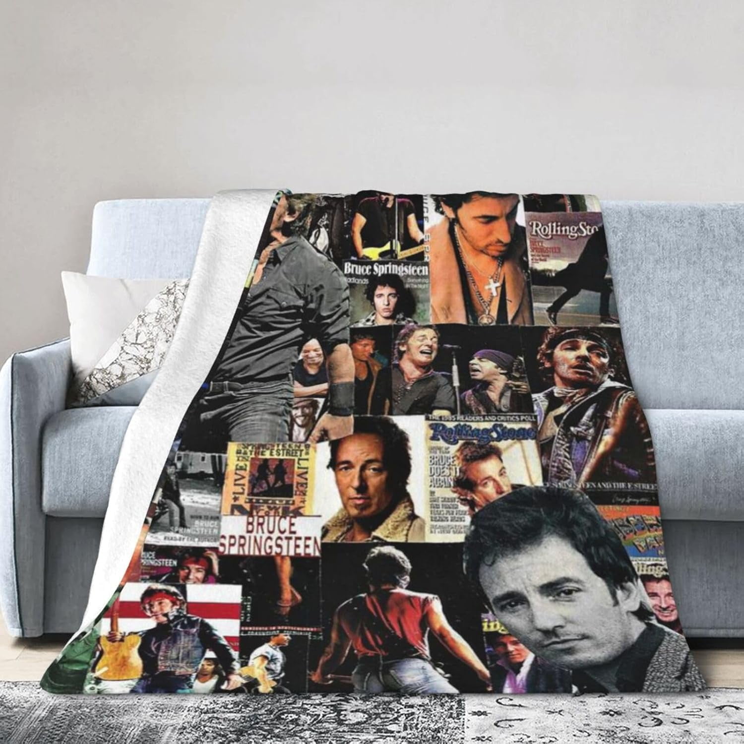 Super Soft Throw Blanket Bruce Music Springsteen Throw Blanket Fuzzy ...