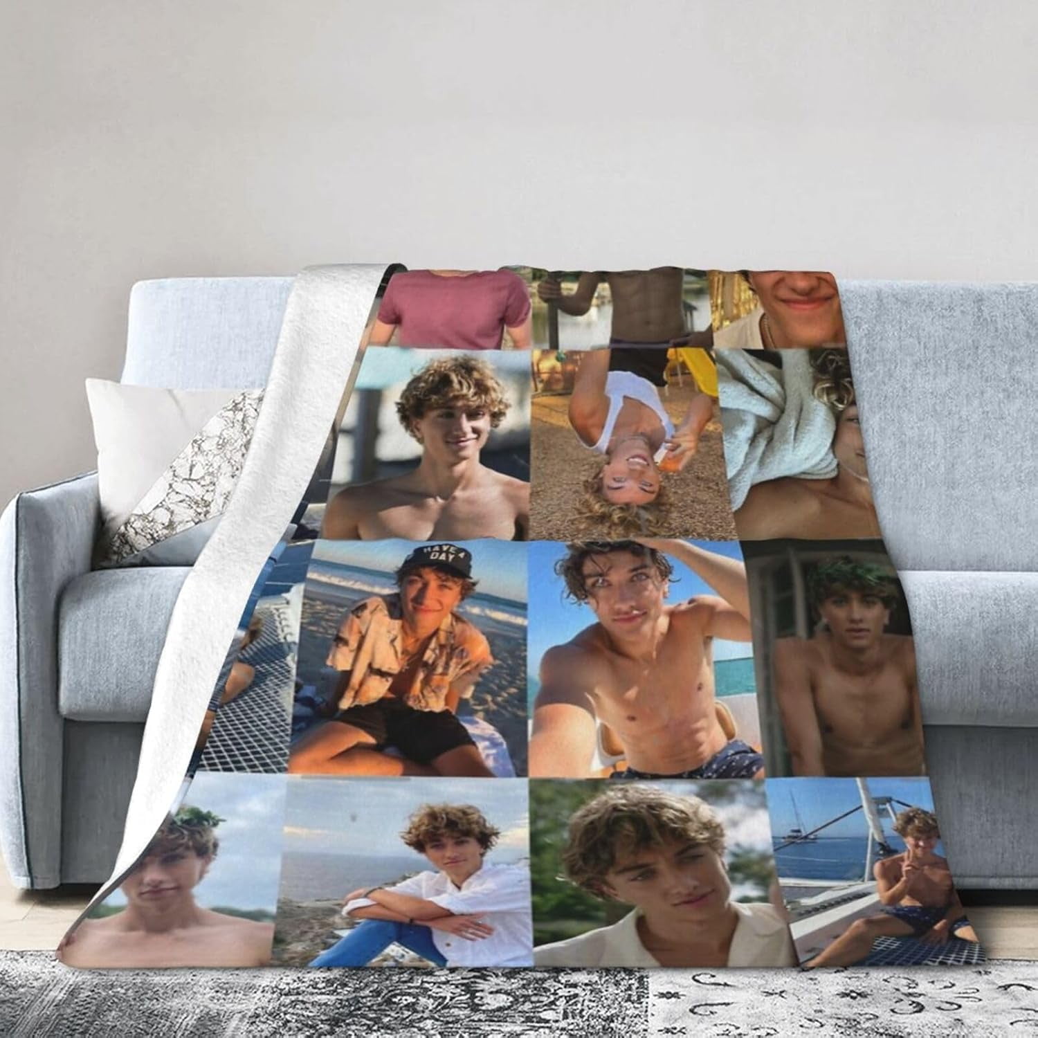 Super Soft Throw Blanket Gavin Casalegno and Jeremiah Actor Fisher ...