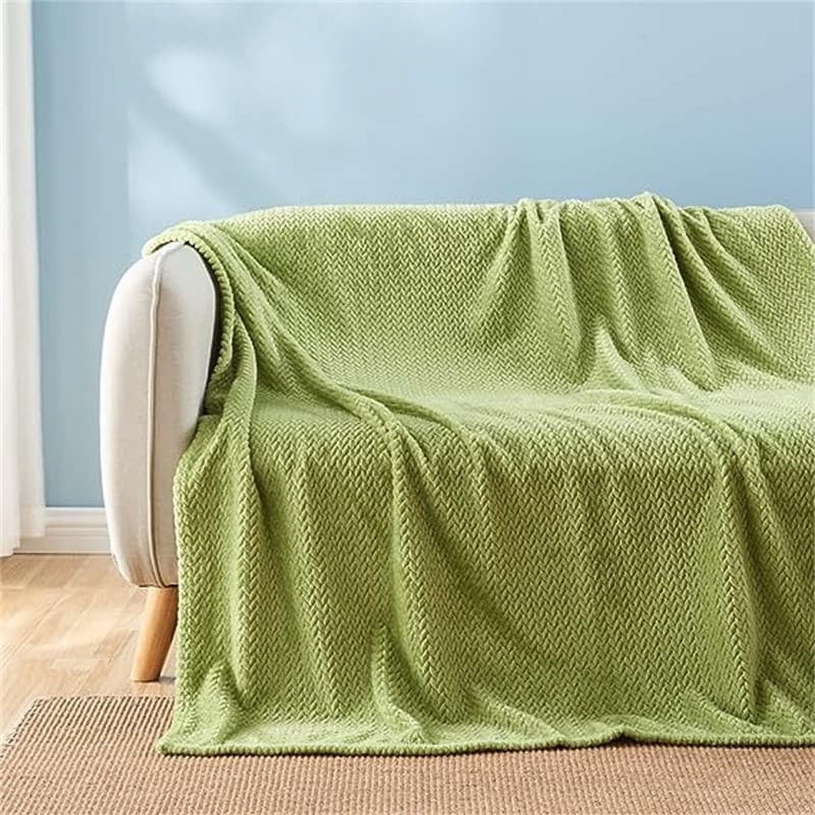 Super Soft Throw Blanket Green - Throw (50" x 60") - Walmart.com