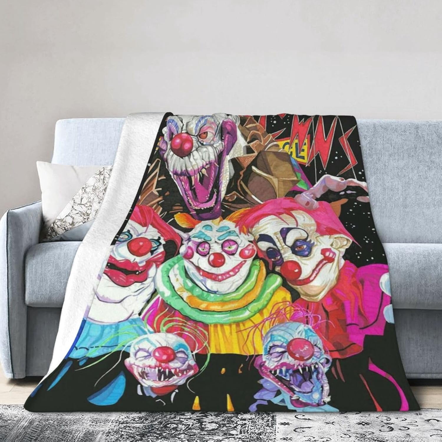 Super Soft Throw Blanket Killer Horror Klowns Movie from Outer Space ...