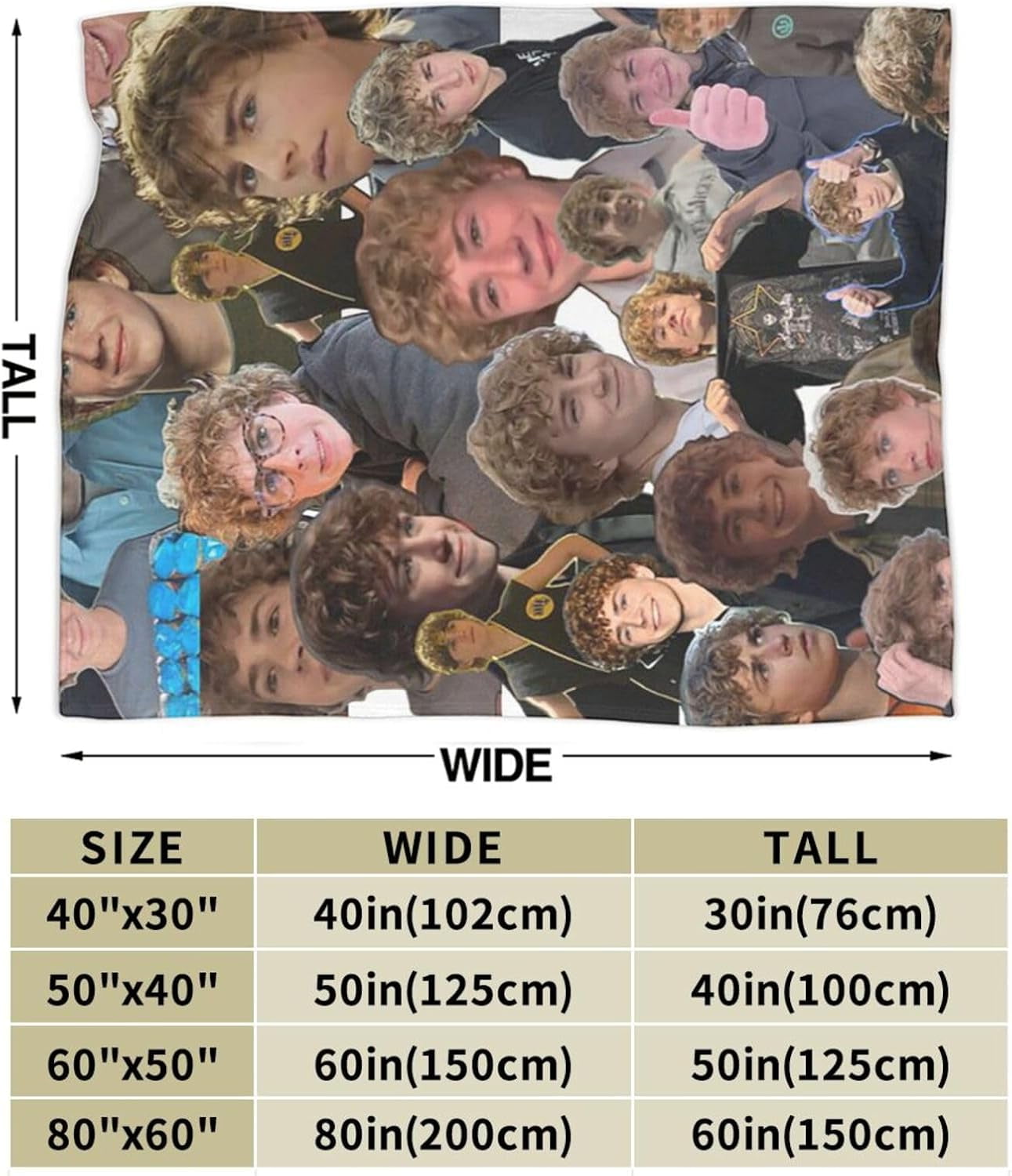 Super Soft Throw Blanket Walker Actor Scobell Throw Blanket Fuzzy ...