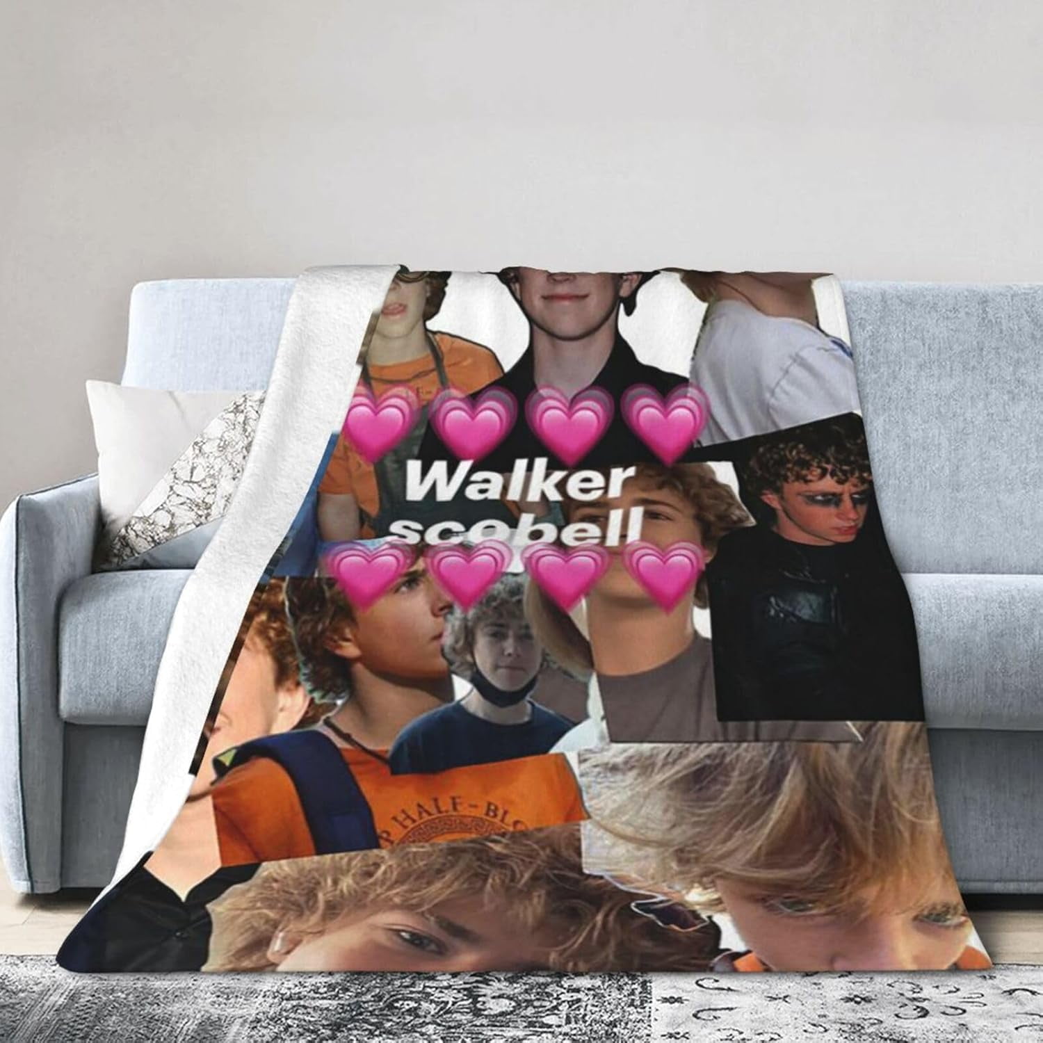 Super Soft Throw Blanket Walker Actor Scobell Throw Blanket Fuzzy ...
