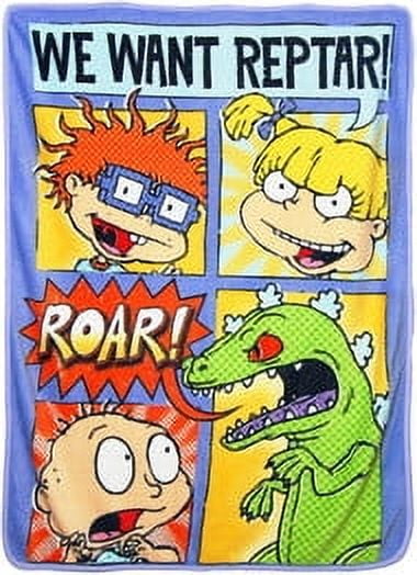 Super Soft Throws - Nick Rewind - Comic Strip Rugrats New 45x60 ...
