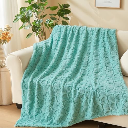 Super Soft Twin Blanket Sage Green Love Premium Silky Flannel Fleece 3D ...