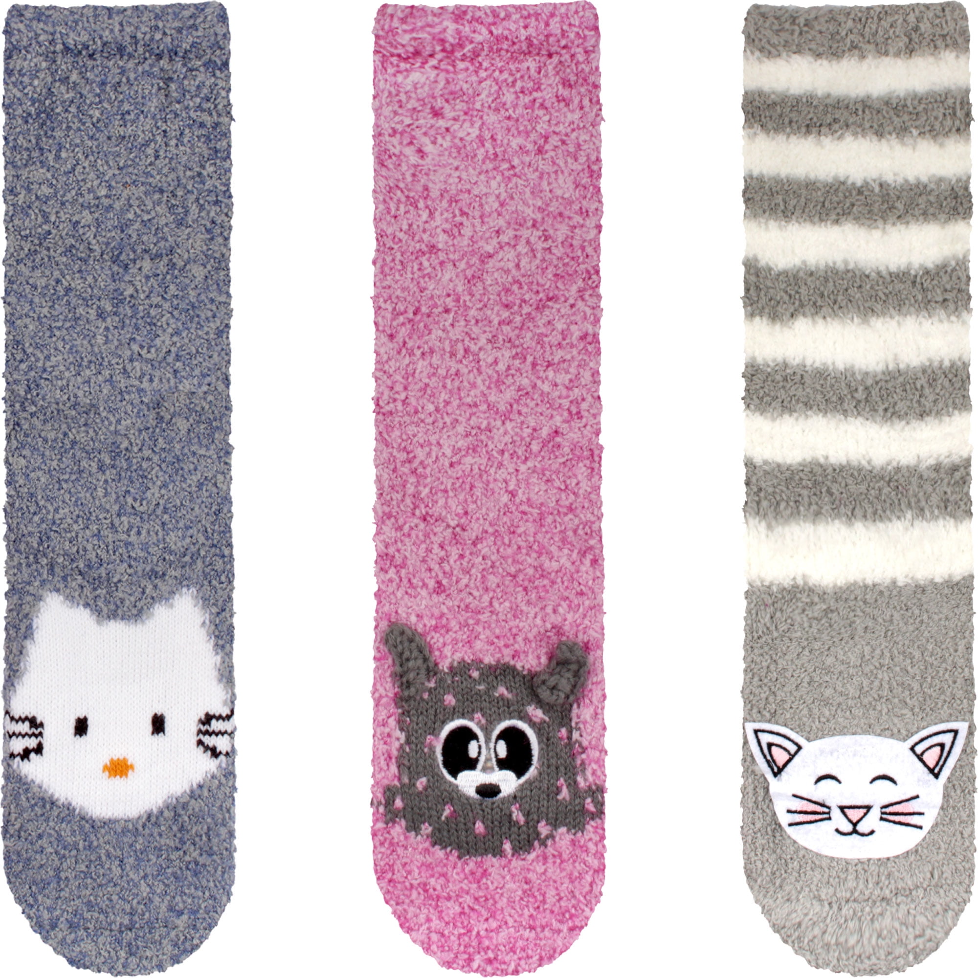 Super Soft Warm Cute Animal Non-Slip Fuzzy Crew Winter Home Socks ...