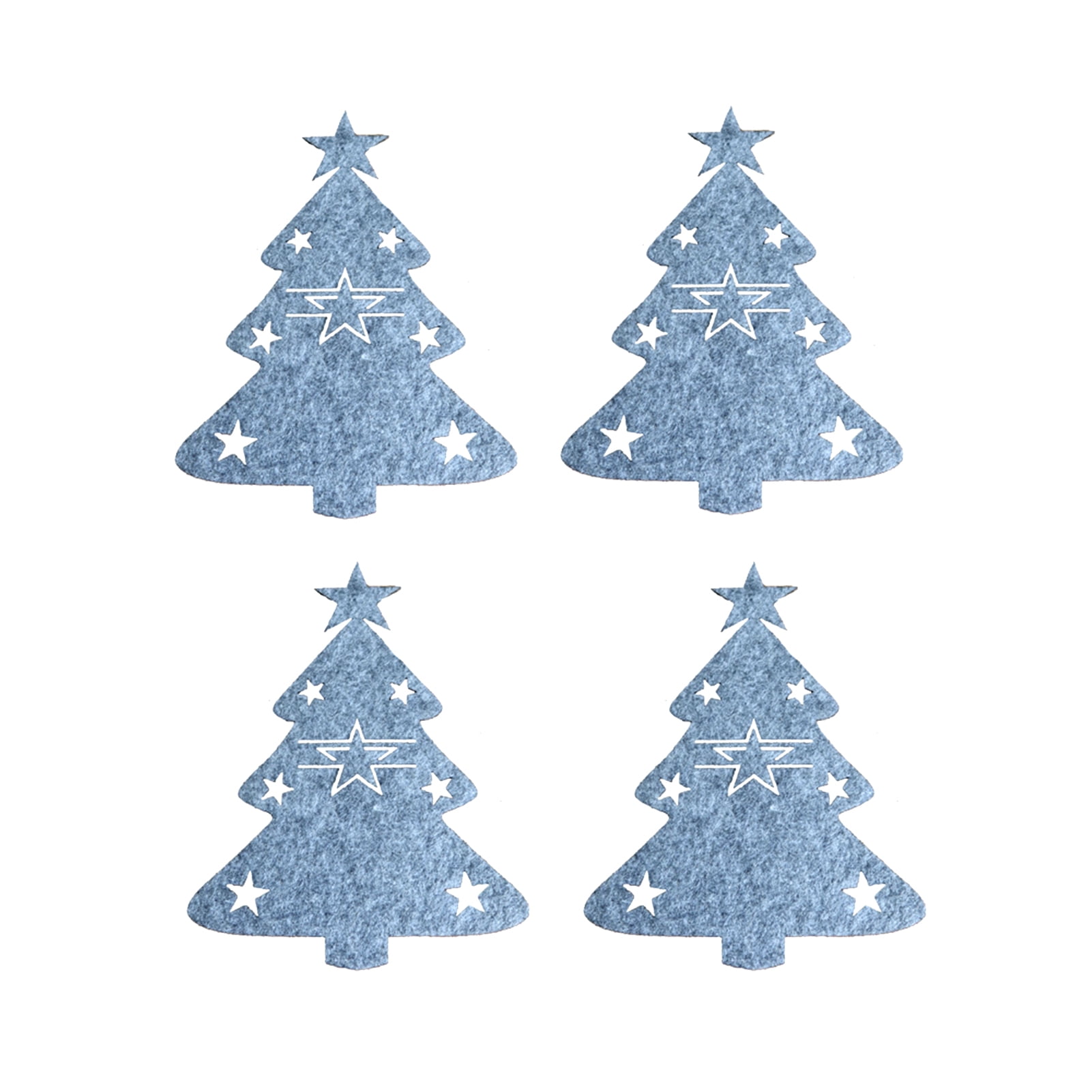 Super Soft Xmas Fork Holders Set of 4 Exquisite Fabric Spoon and Fork ...