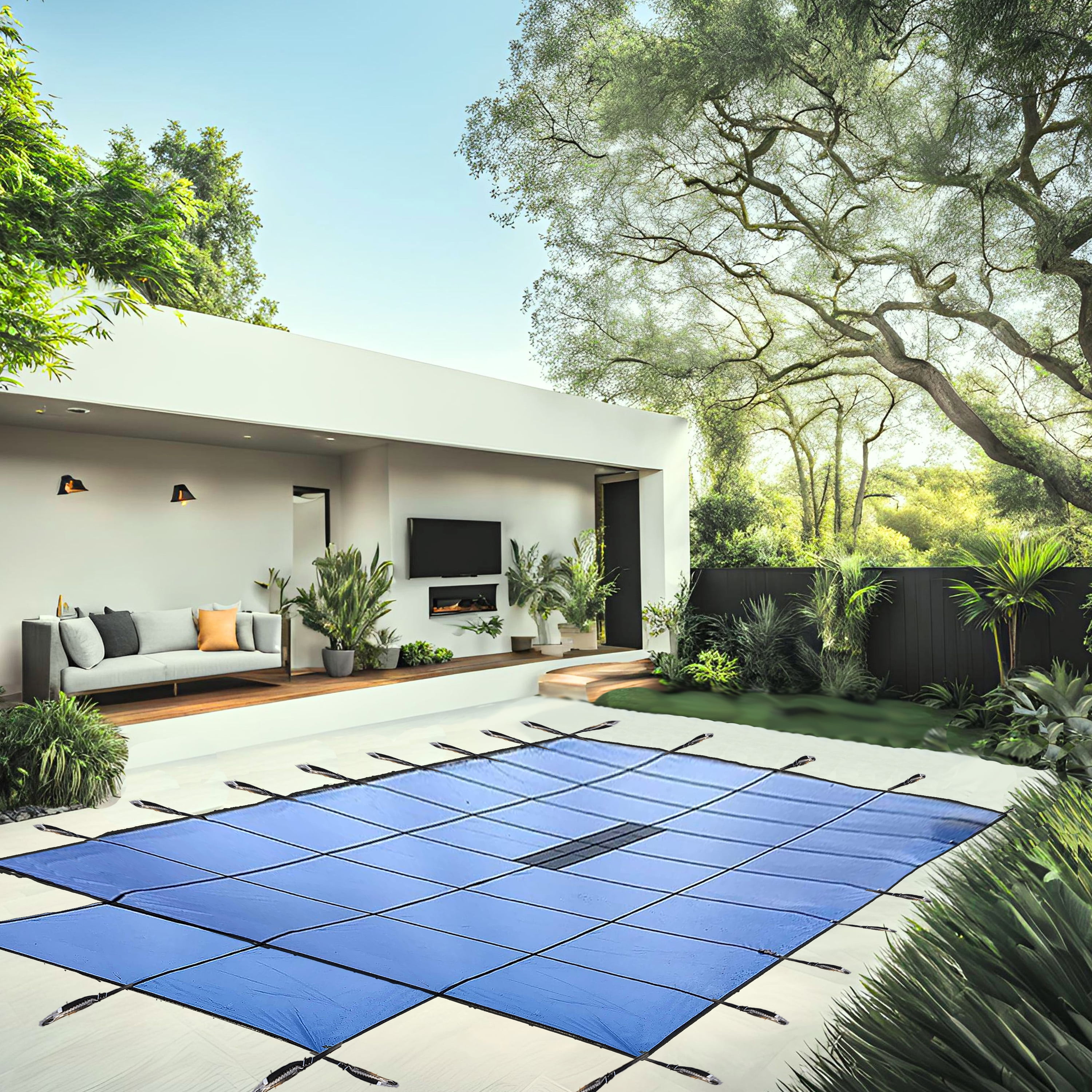 Super Solid Safety Pool Cover for In-Ground Pools 18x36 CES, 5 YR ...