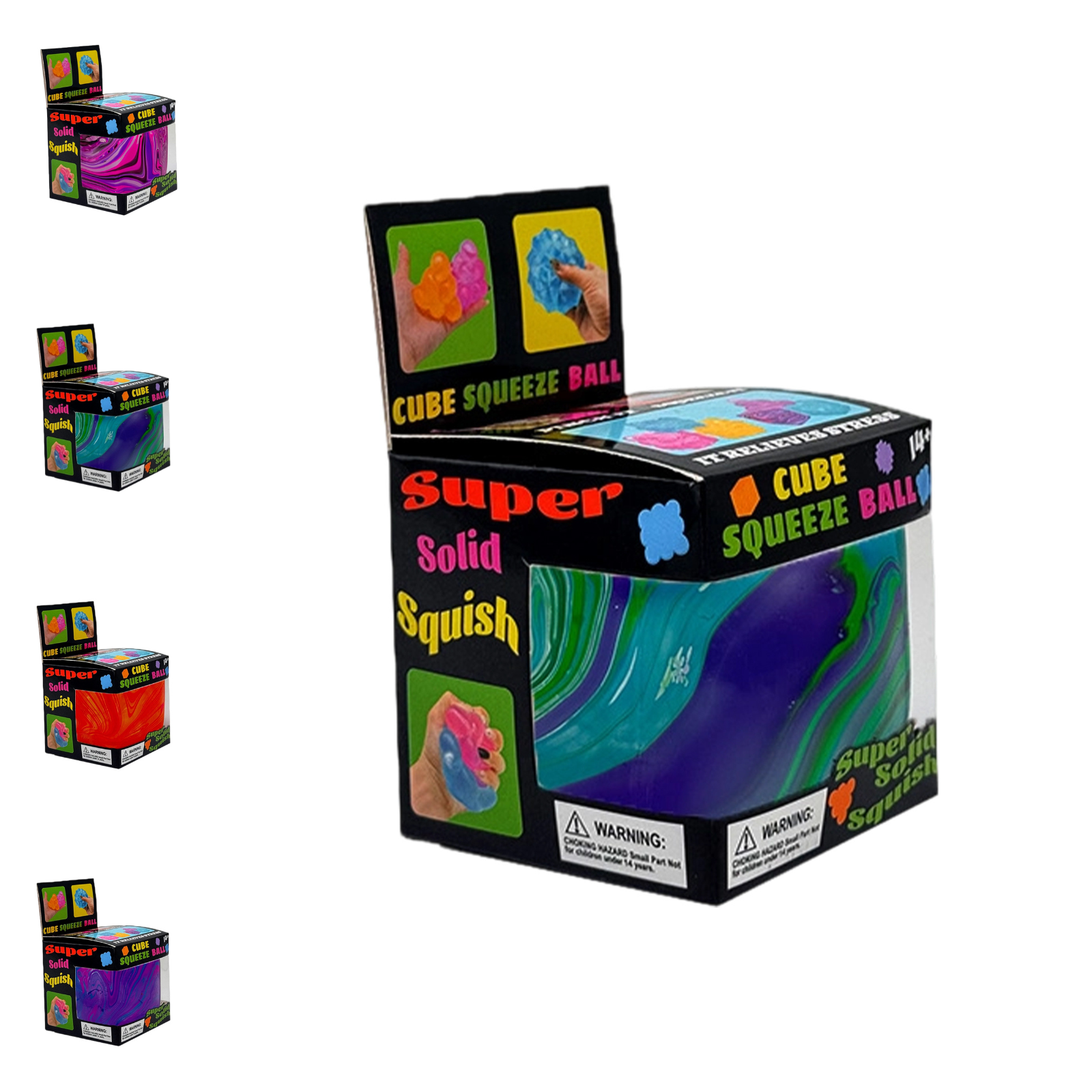 Super Solid Squish Cube Squeeze Ball, Stress Balls Sensory Toys for ...