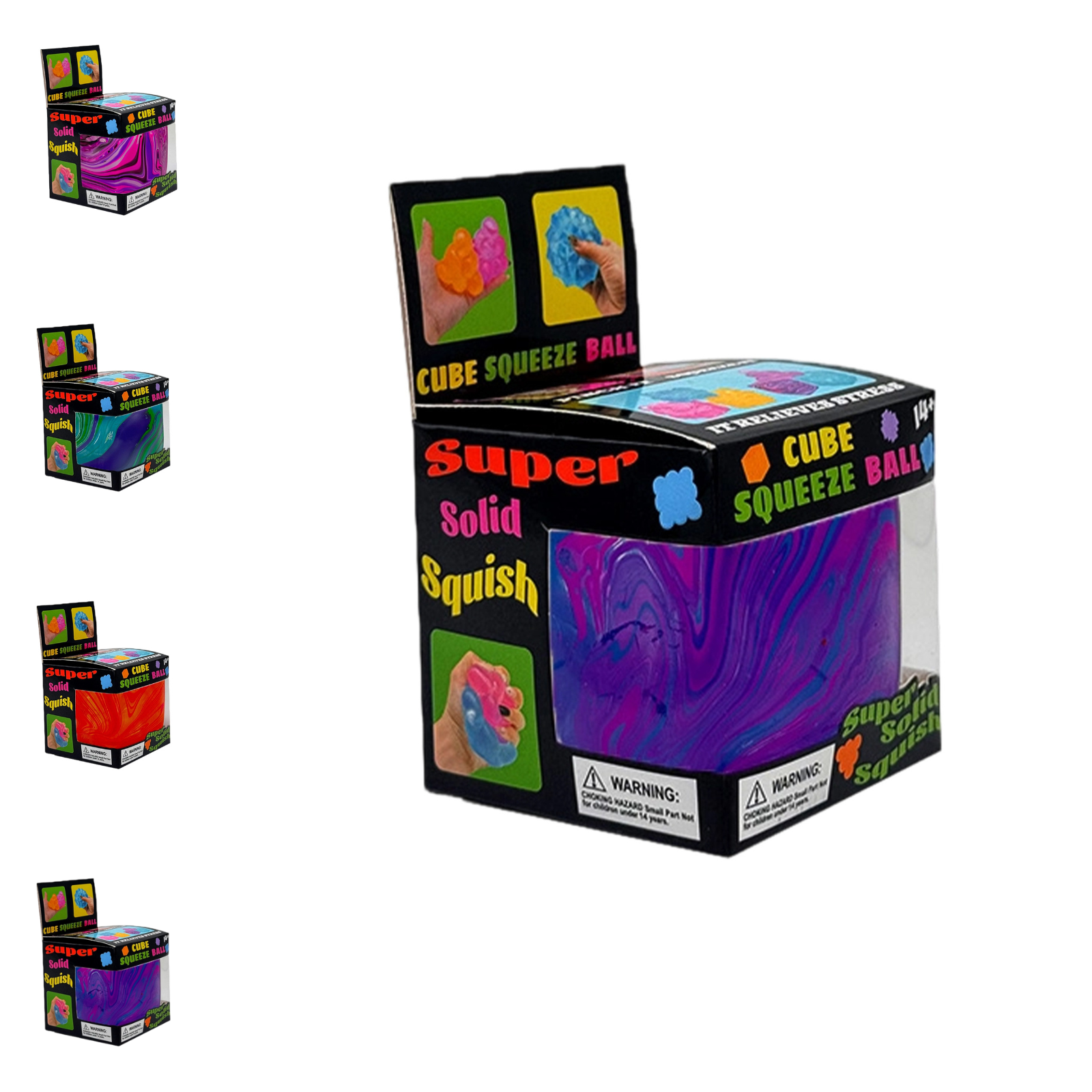 Super Solid Squish Cube Squeeze Ball, Stress Balls Sensory Toys for ...