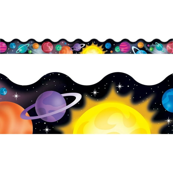 Super Space Terrific Trimmers, 39FT Bulletin Board Borders - Walmart.com