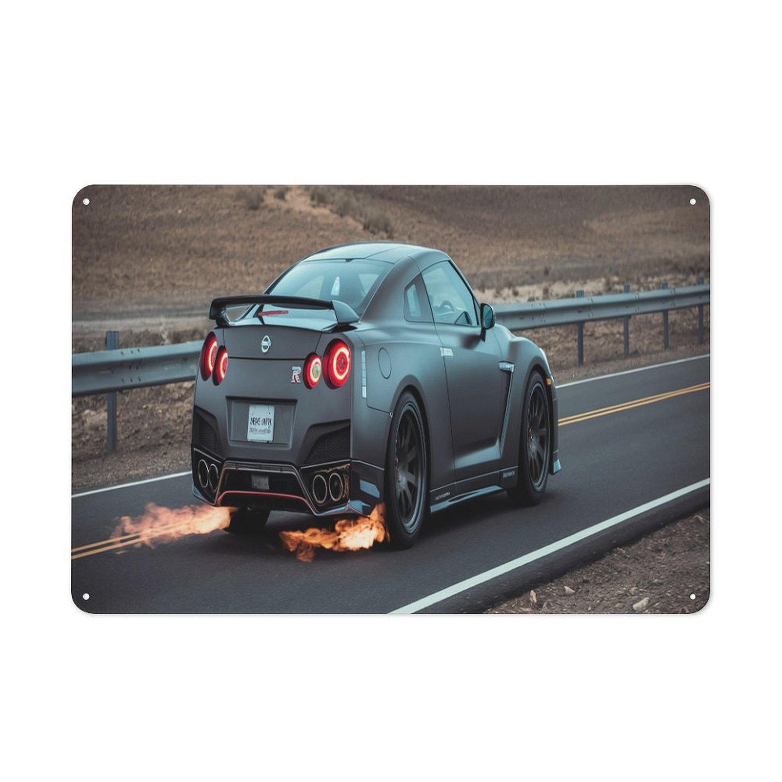 Super Sport Car Metal Tin Sign - Durable Aluminum Wall Art for Bathroom, Home & Bar Decor, 8x12 ...