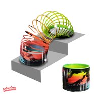 Retro Slinky the Original Walking Spring Toy, Silver Metal Slinky, Ages ...