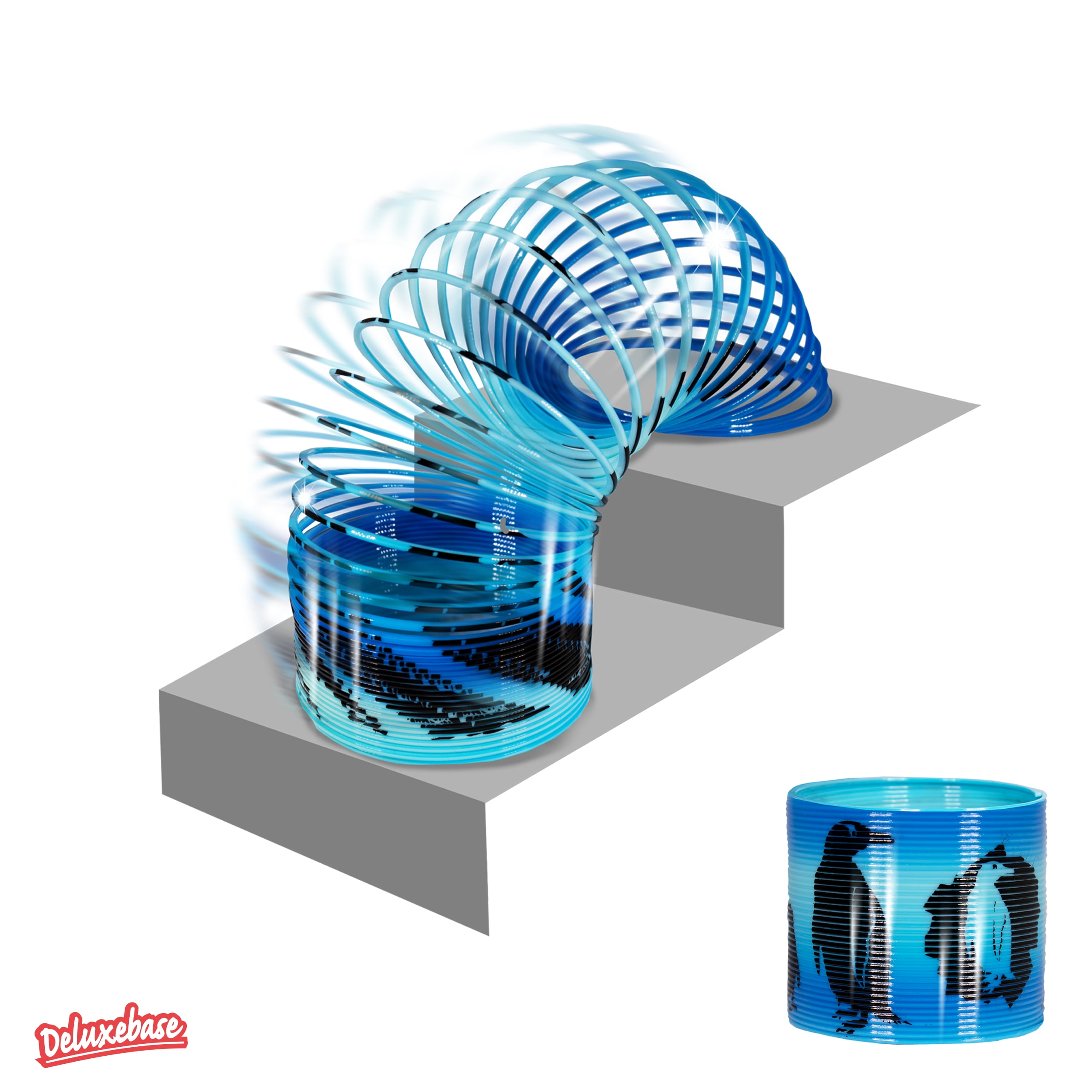 Super Spring - Penguin from Deluxebase. 2.5 Inch Penguin Rainbow Spring ...