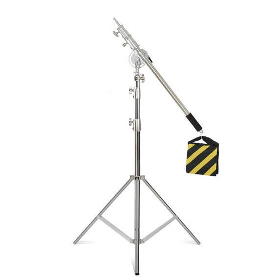 Super Stable Stainless Steel Big Tripod 2.8M Foldable Lighting Stand ...
