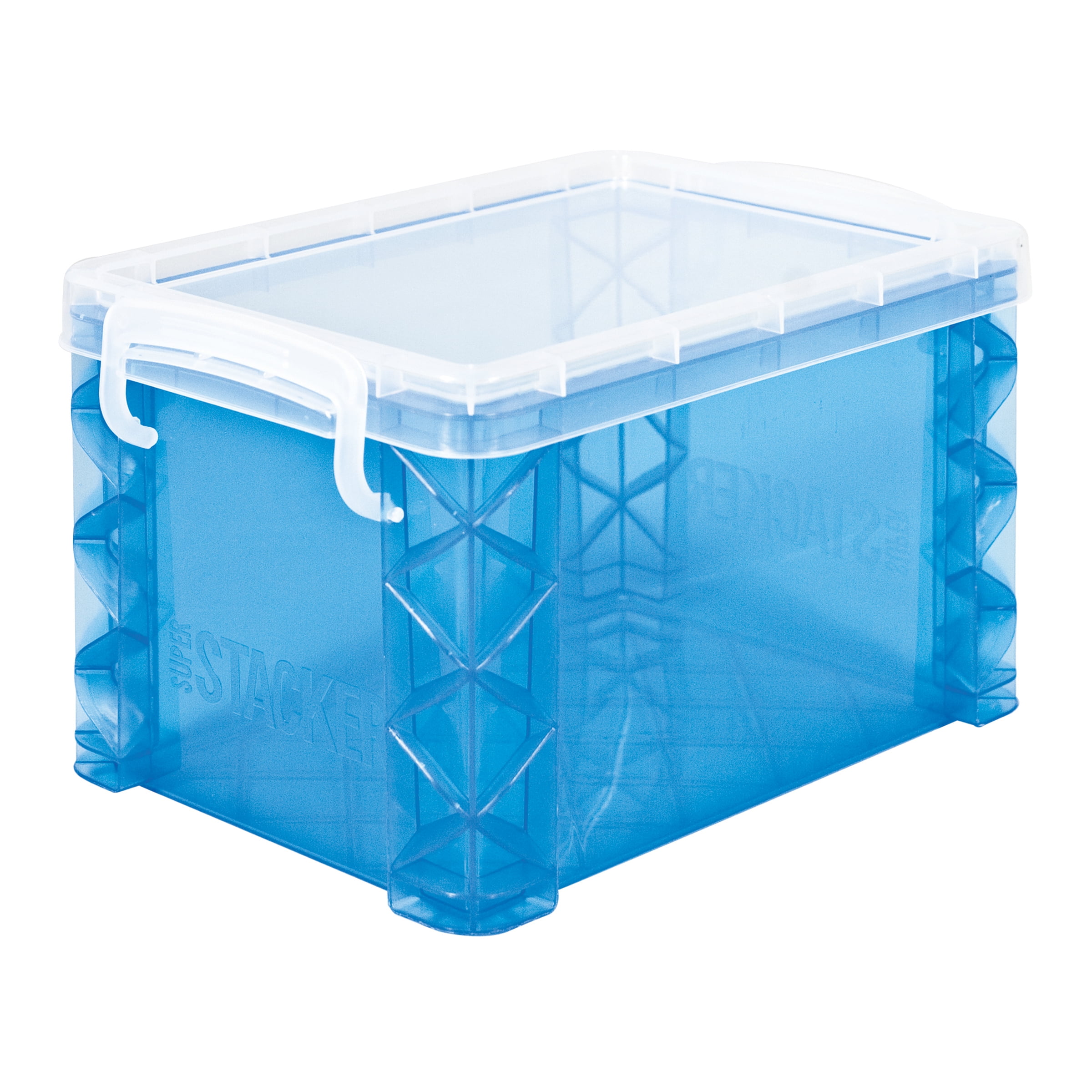 Super Stacker® 4x6 kids storage box Box, Blue 7.38" l x 5.00" w x 4.75 ...