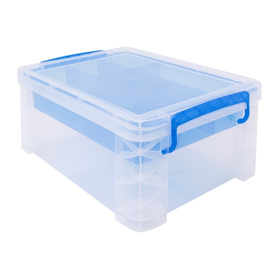 Super Stacker, Divided Storage Box, 6 Sections, 10.38" X 14.25" X 6.5 ...