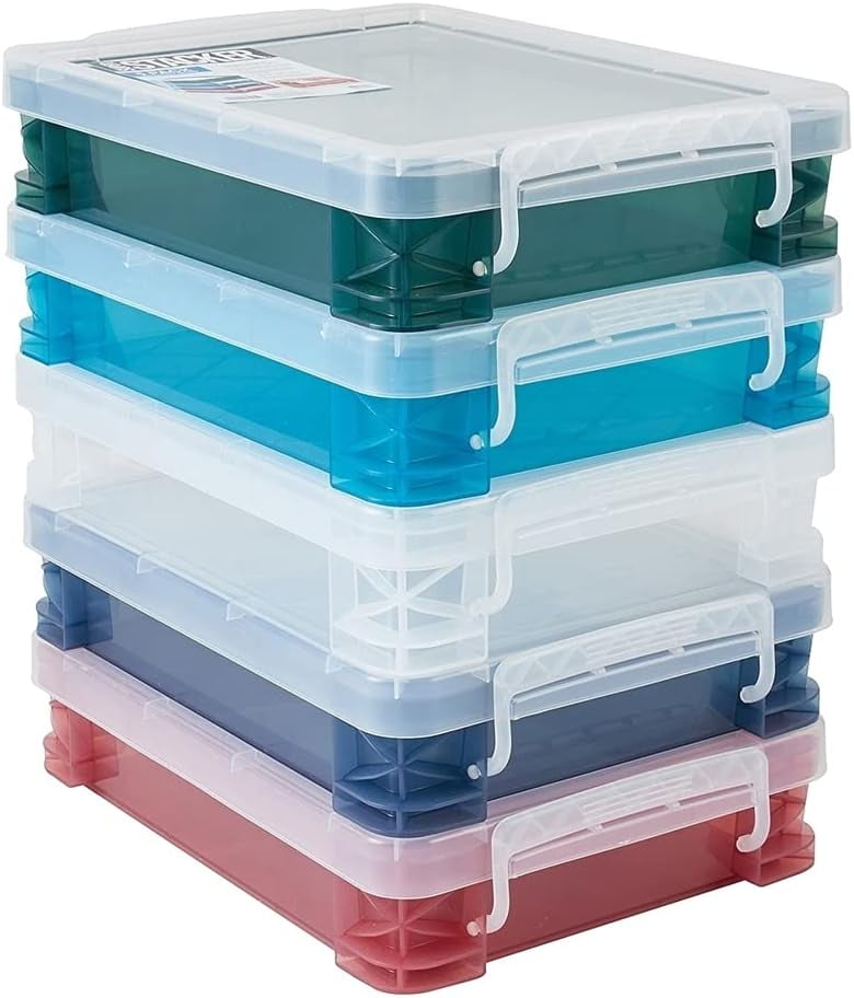 Super Stacker, Document Boxes, Assorted Colors, 5 Pack - Walmart.com