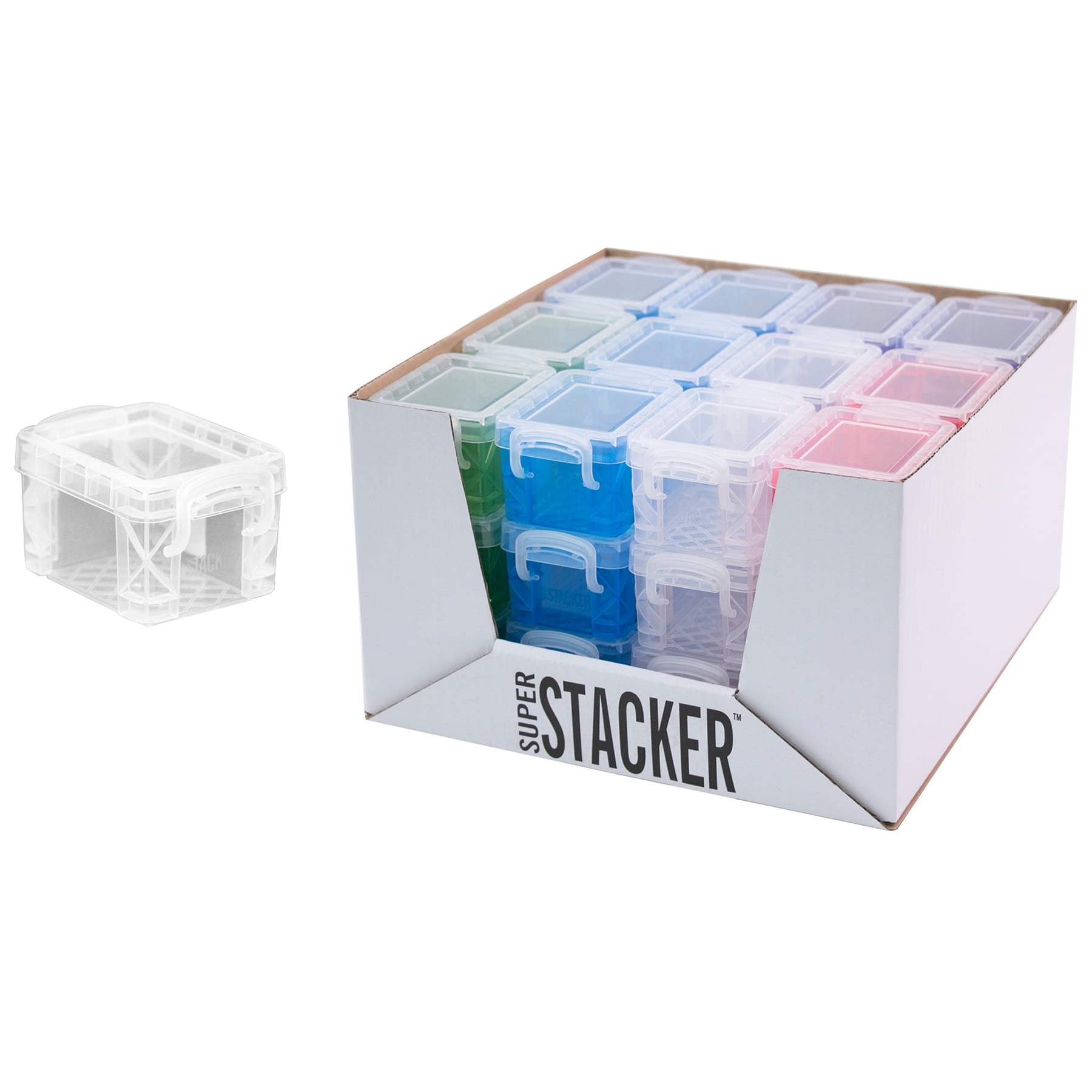 Super Stacker Pixie Box, Assorted Colors, Pack of 36 - Walmart.com