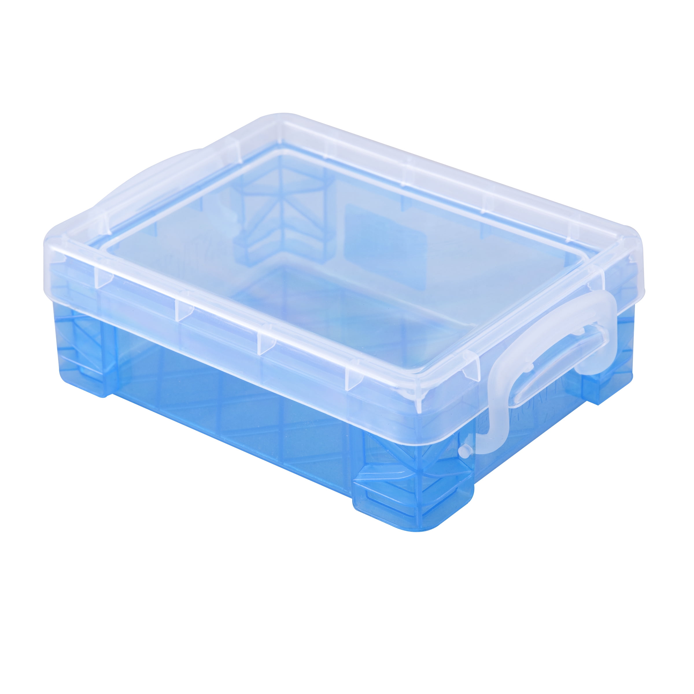 Super Stacker® Plastic Crayon storage Box, Blue 4.75" l x 3.4" w x 1.6 ...