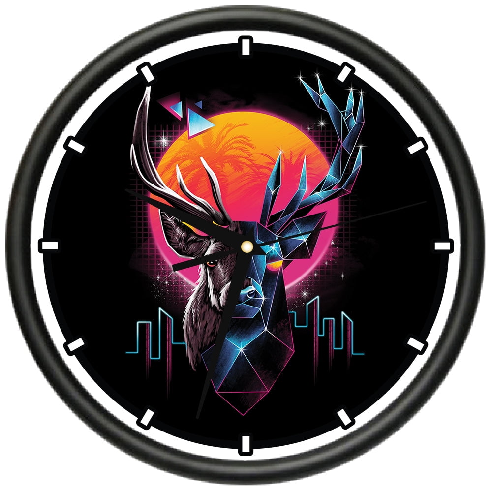 Super Stag Design Wall Clock | Precision Quartz Movement | Décor For ...