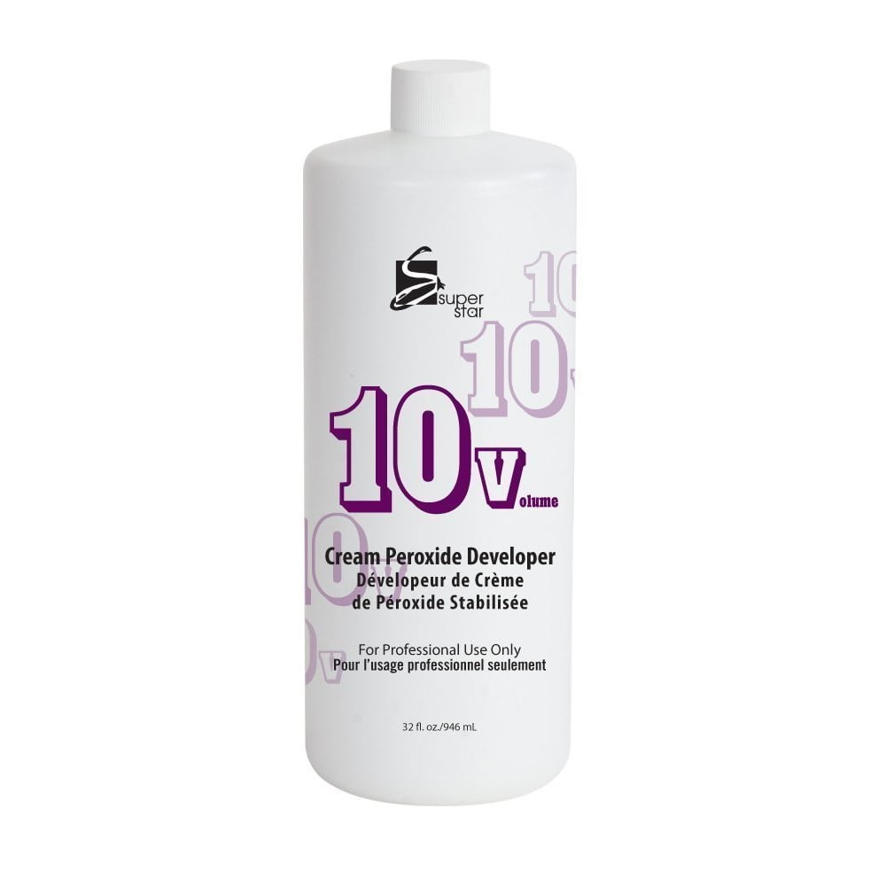 Super Star Cream Peroxide Developer, 10Volume 32 Oz, Pack of 2 ...