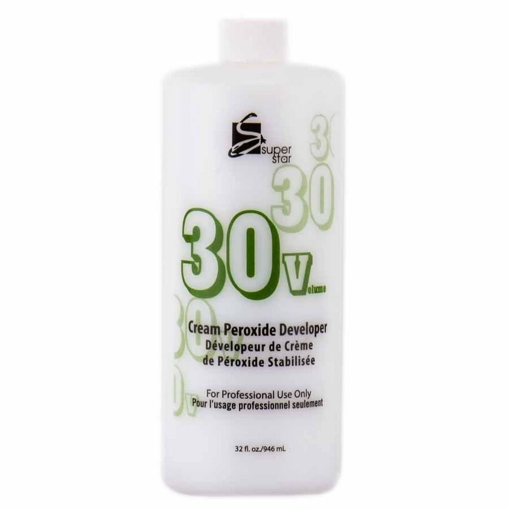 Super Star Cream Peroxide Developer, 30 Volume 32 Oz, Pack of 12 ...