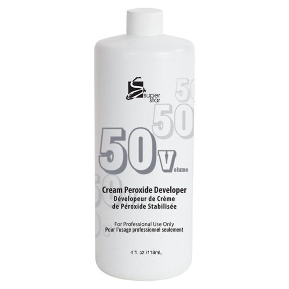 Super Star Cream Peroxide Developer, 50 Volume 4 Oz, Pack of 24 ...